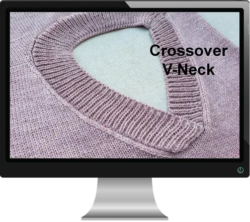 Crossover V-Neckband | Machine Knit-Along