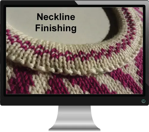 Round Neck Finishing | Machine Knitting Make And Master Guide from Knit ...