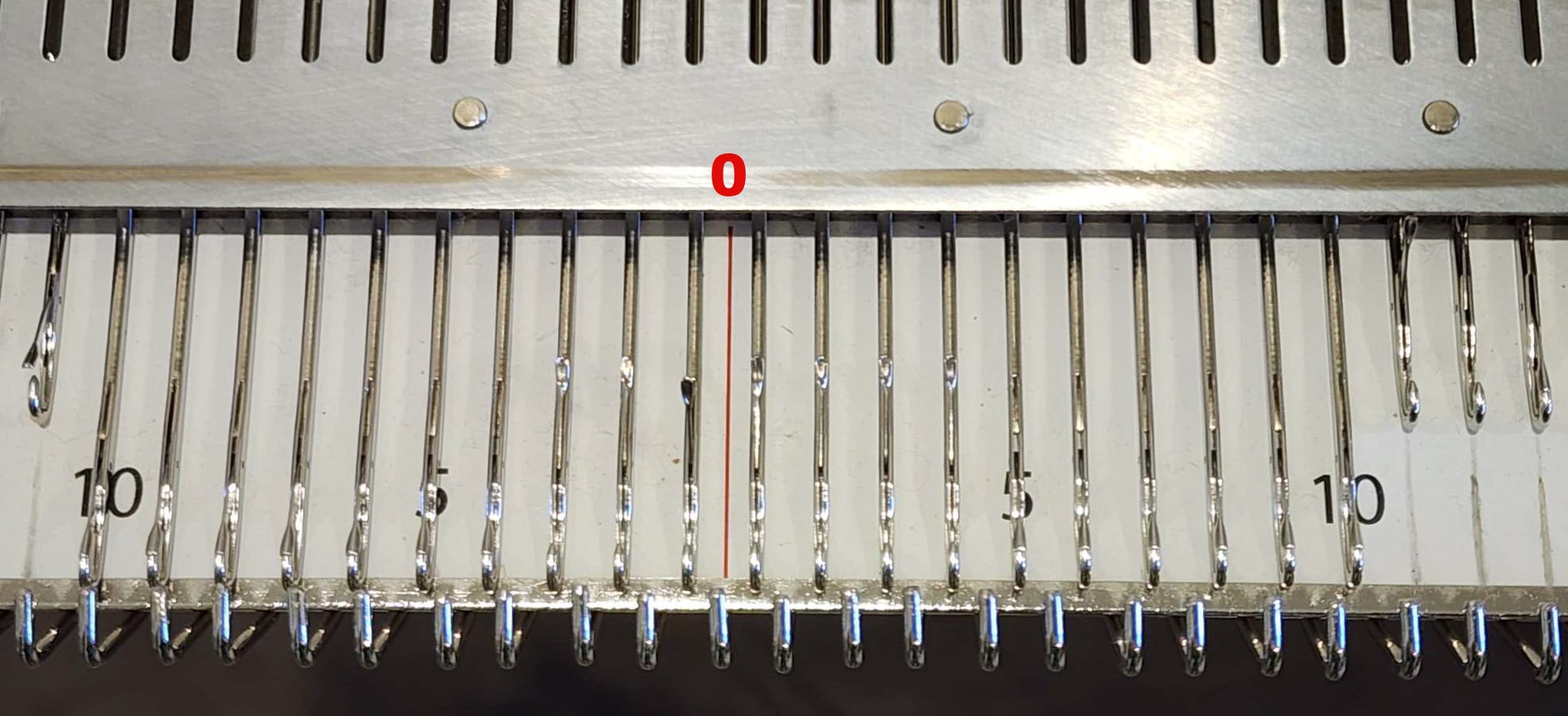 Where is the Zero needle?