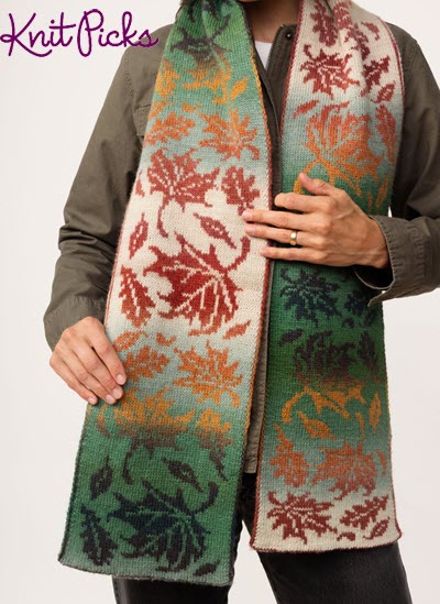 Autumn Wind Scarf | You Can Knit This On Your Knitting Machine